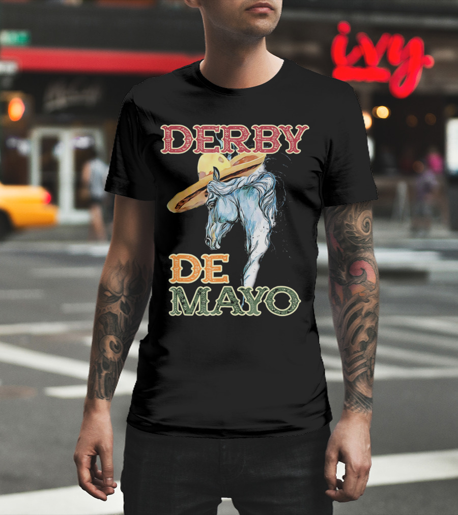 Derby Sombrero De Mayo Horse T-Shirt