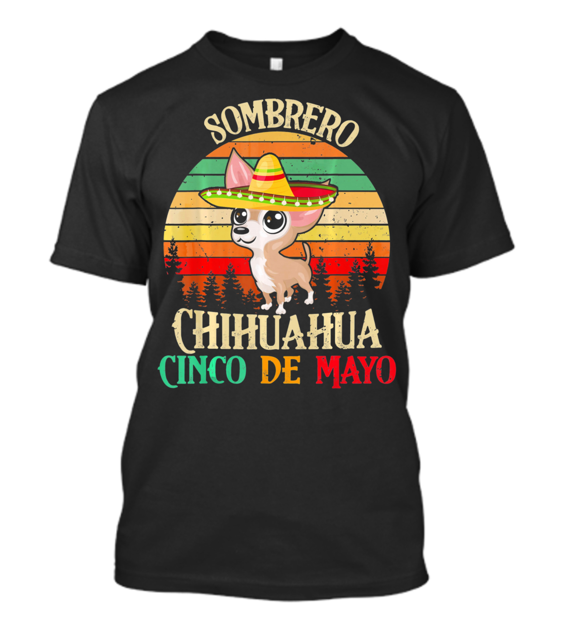 Sombrero Chihuahua Cinco De Mayo T-Shirt