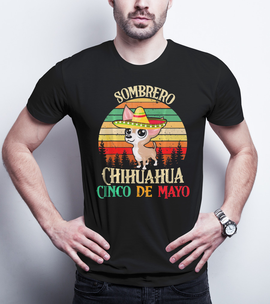 Sombrero Chihuahua Cinco De Mayo T-Shirt
