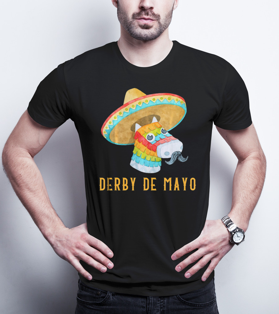 Derby De Mayo Kentucky Horse Race Piñata Sombrero T-Shirt