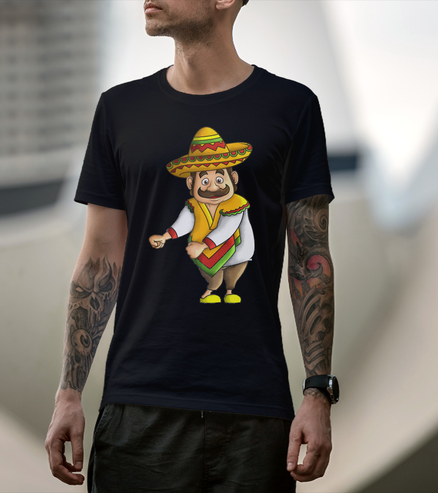 Flossing Mariachi Cute Cinco De Mayo Sombrero Dance Fiesta T-Shirt