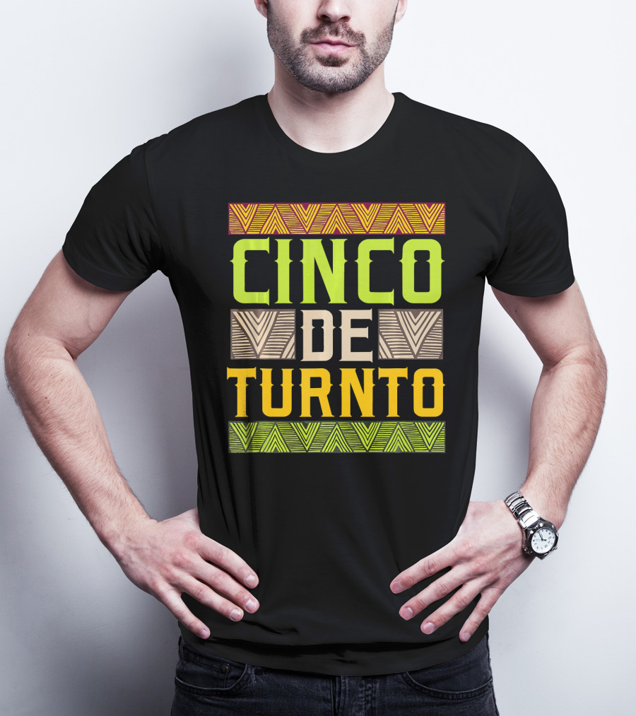 Cinco De Turnto Vibrant Geometric Cinco De Mayo T-Shirt