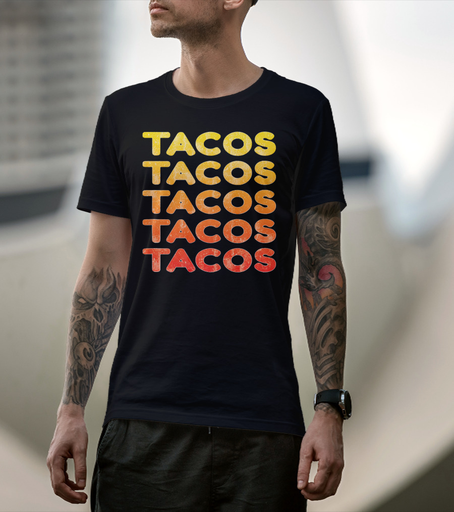 Tacos Retro Vintage Cinco De May T-Shirt