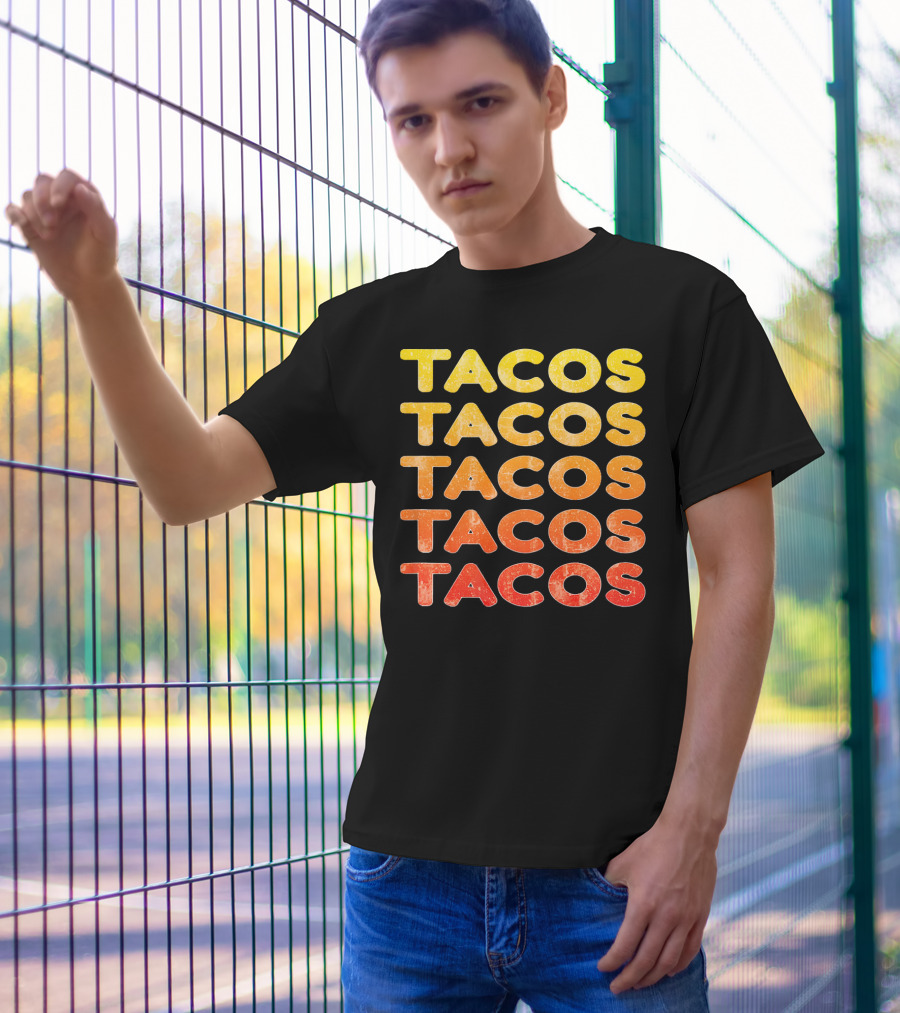 Tacos Retro Vintage Cinco De May T-Shirt