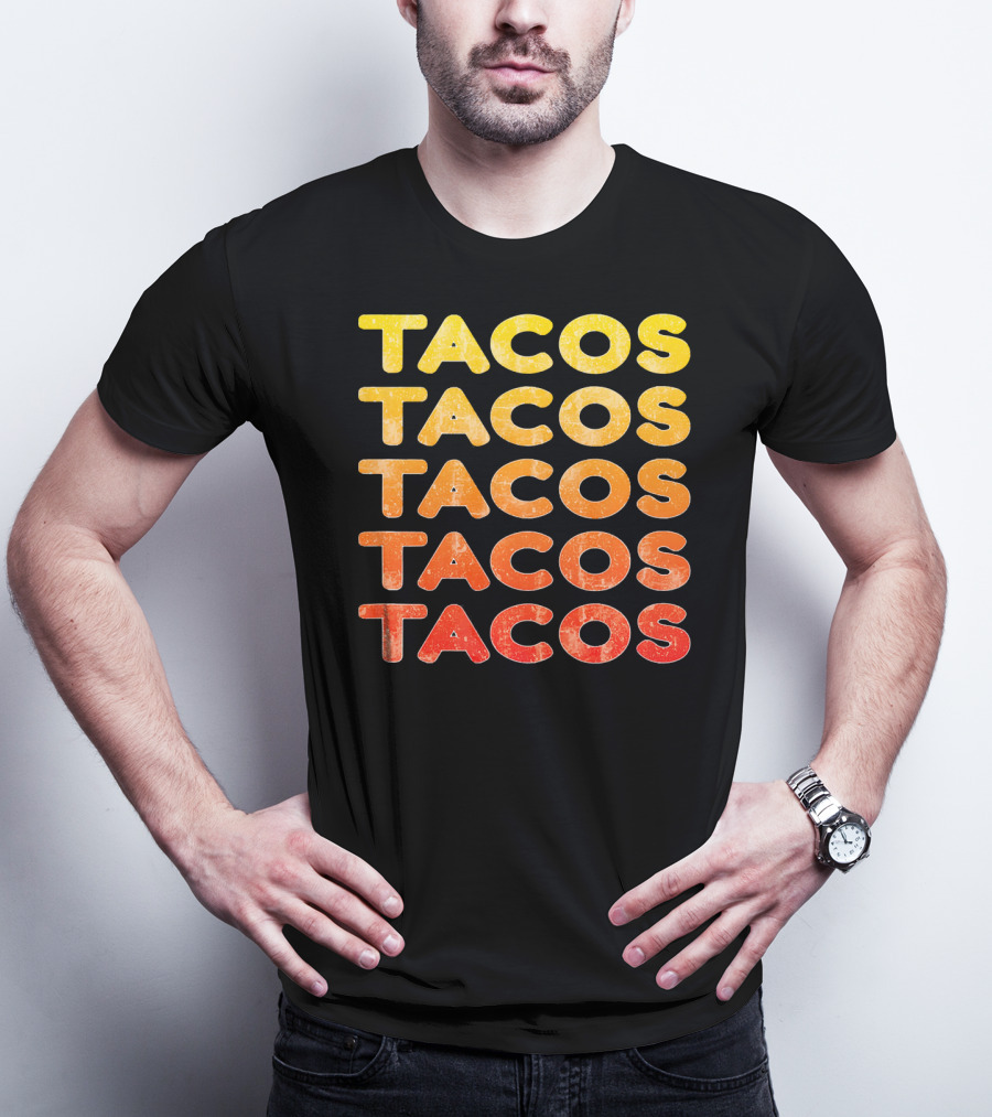 Tacos Retro Vintage Cinco De May T-Shirt