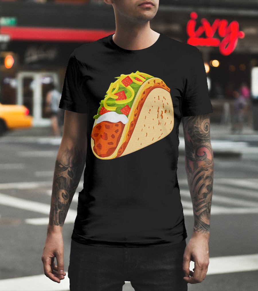 Yummy Taco Funny Mexican Food Lover Cinco T-Shirt