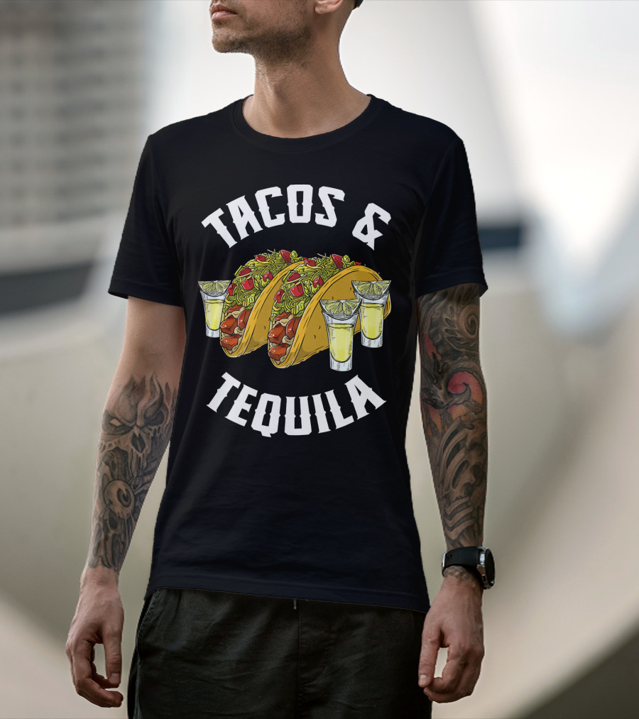 Tacos And Tequila With Lime Shots T-Shirt