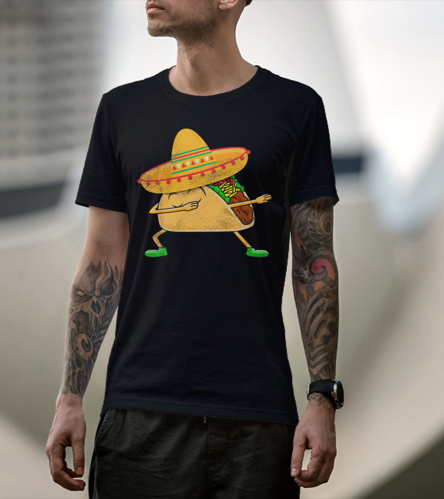 Mexican Sombrero Dabbing Taco T-Shirt