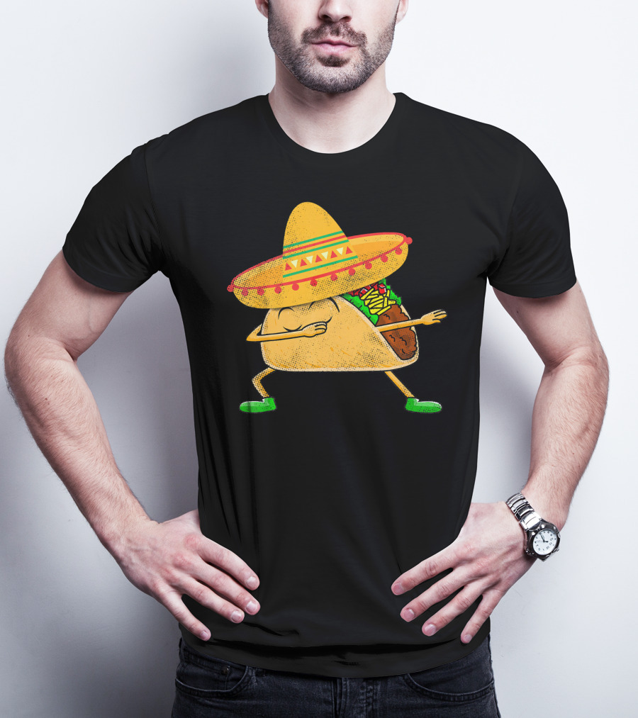 Mexican Sombrero Dabbing Taco T-Shirt