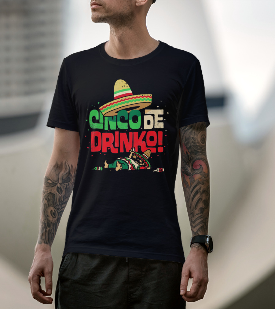 Cinco De Drinko Sombrero Fiesta T-Shirt