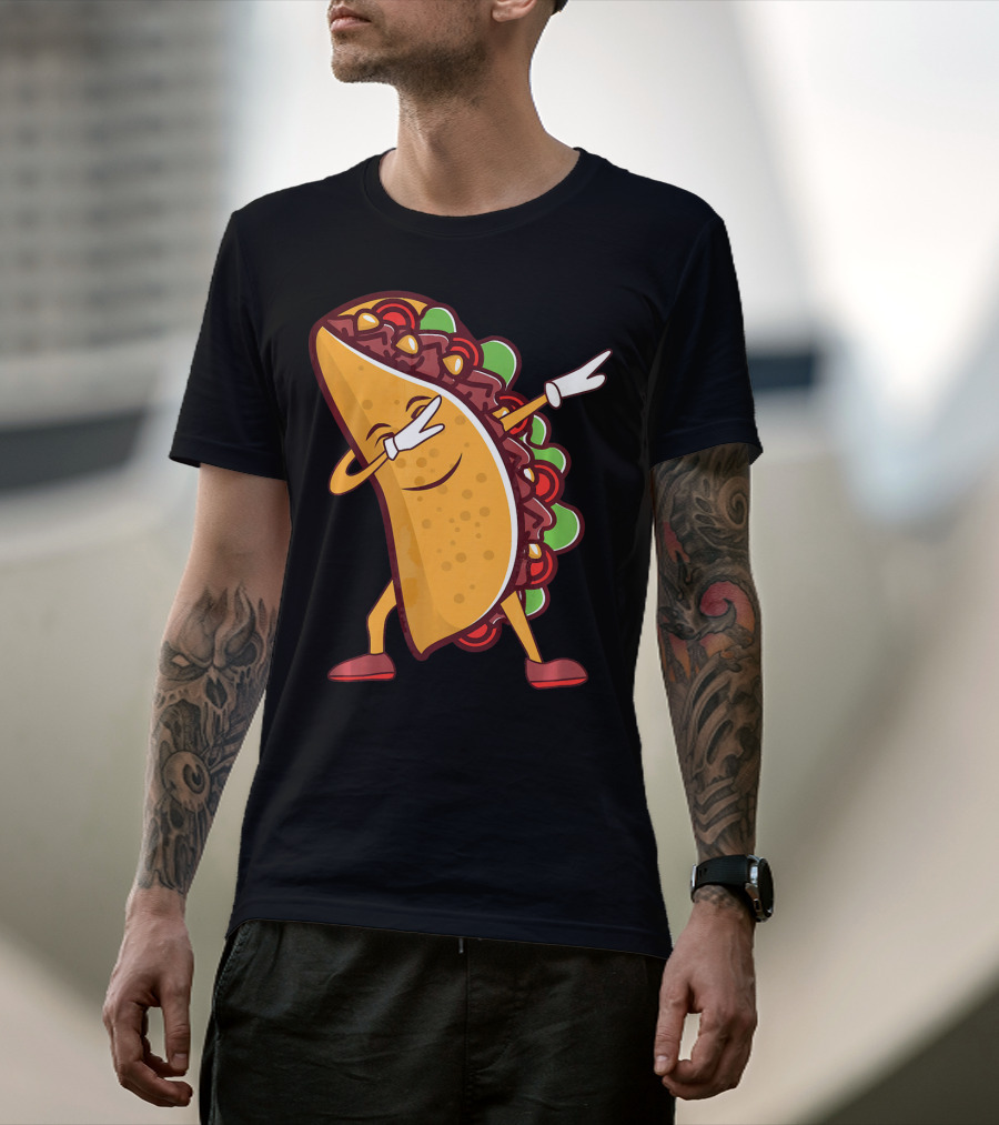 Dabbing Taco Cinco De Mayo Mexican Food T-Shirt
