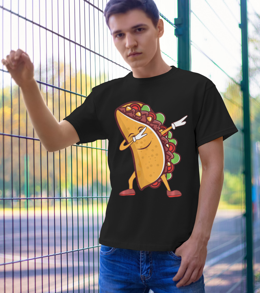 Dabbing Taco Cinco De Mayo Mexican Food T-Shirt