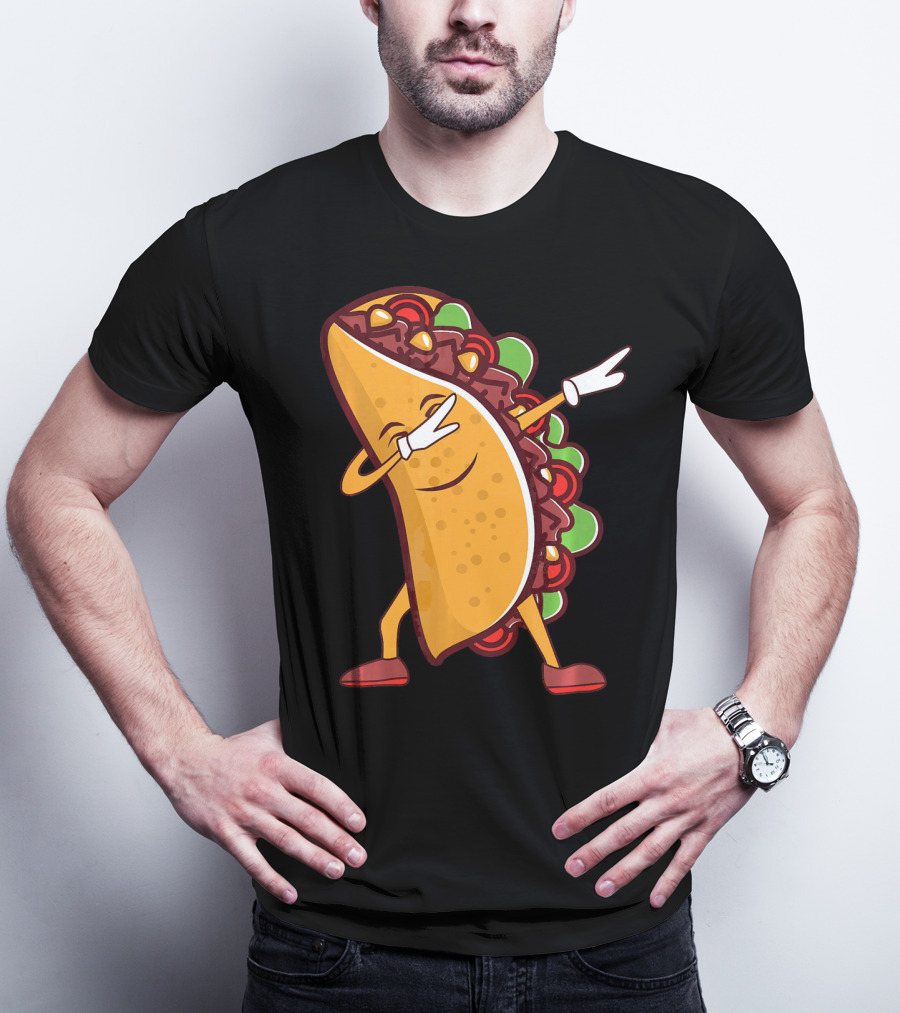 Dabbing Taco Cinco De Mayo Mexican Food T-Shirt