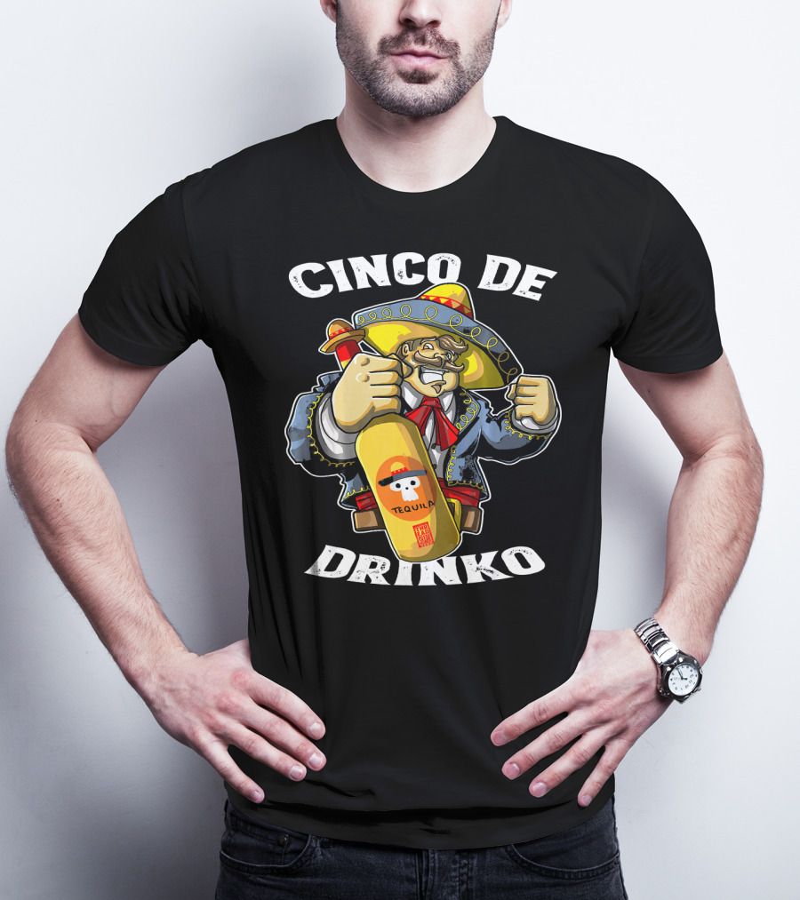 Cinco De Drinko Tequila Mariachi Costume Mexican T-Shirt