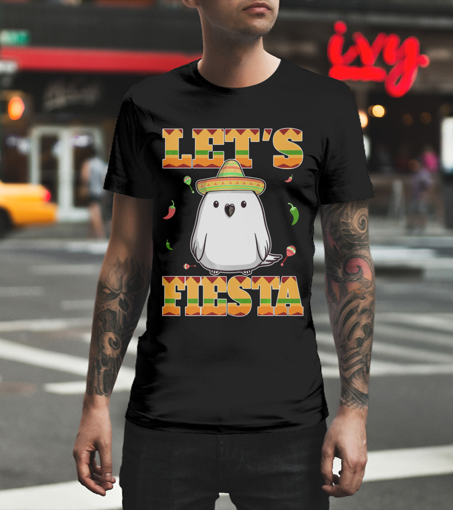 Let's Fiesta Bird Sombrero Cinco De Mayo Mexican T-Shirt