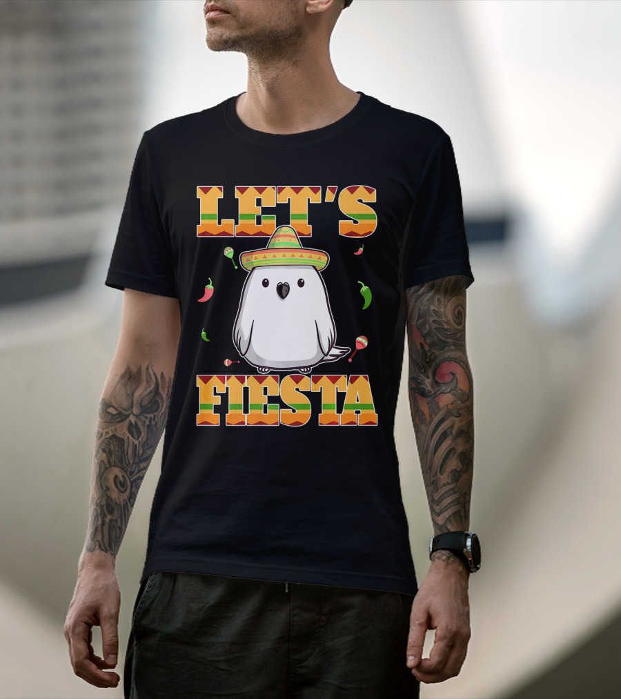Let's Fiesta Bird Sombrero Cinco De Mayo Mexican T-Shirt