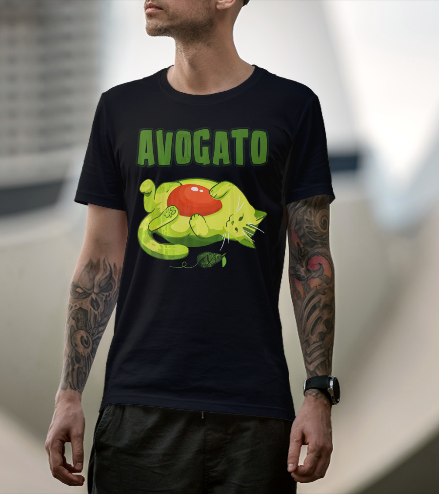 Avogato Cinco De Mayo Funny Meow Avocado Mexico T-Shirt