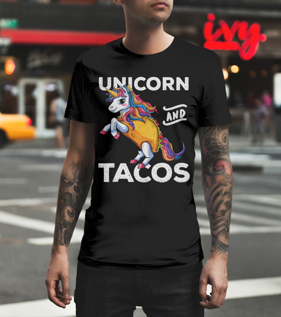 Unicorn And Tacos Cinco De Mayo Celebration Parade T-Shirt