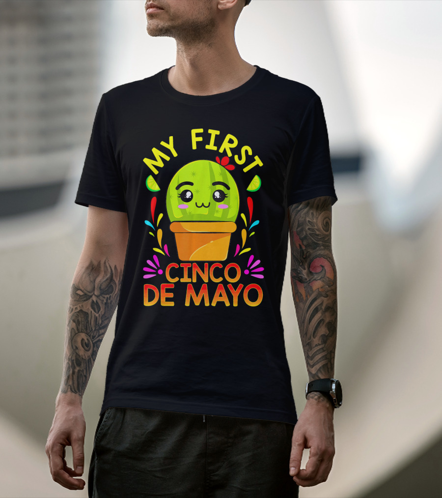 My First Cinco De Mayo Cute Cactus Baby T-Shirt