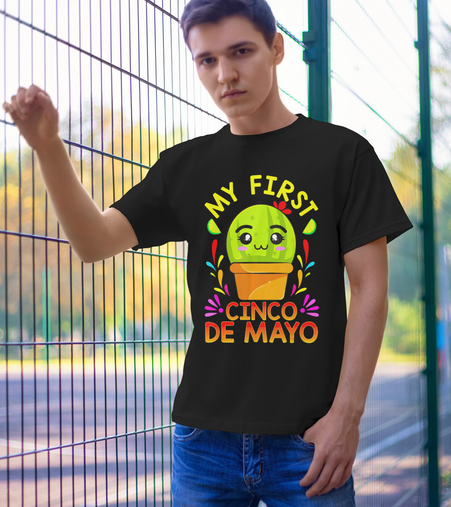 My First Cinco De Mayo Cute Cactus Baby T-Shirt