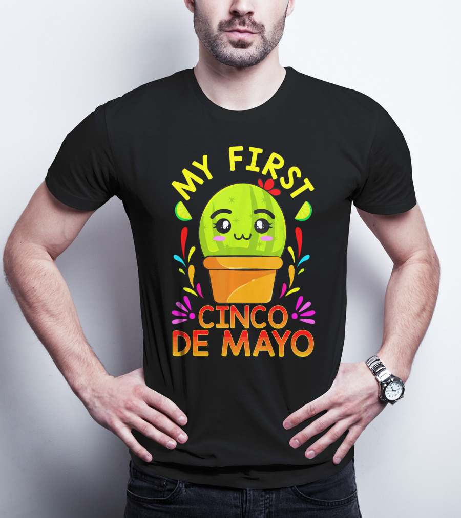 My First Cinco De Mayo Cute Cactus Baby T-Shirt