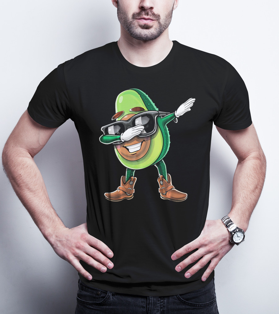 Cinco De Mayo Dabbing Avocado Fiesta Fun T-Shirt