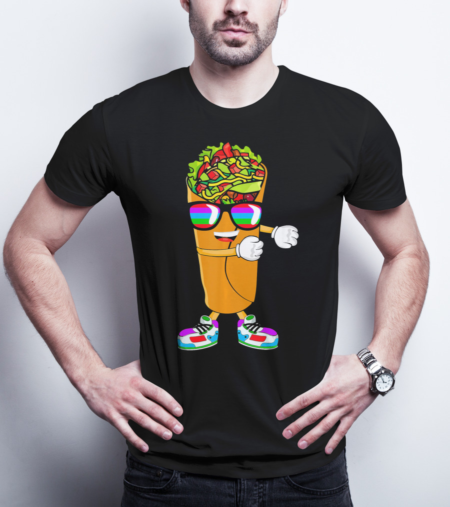 Flossing Burrito Dancing Cinco De Mayo Fun T-Shirt