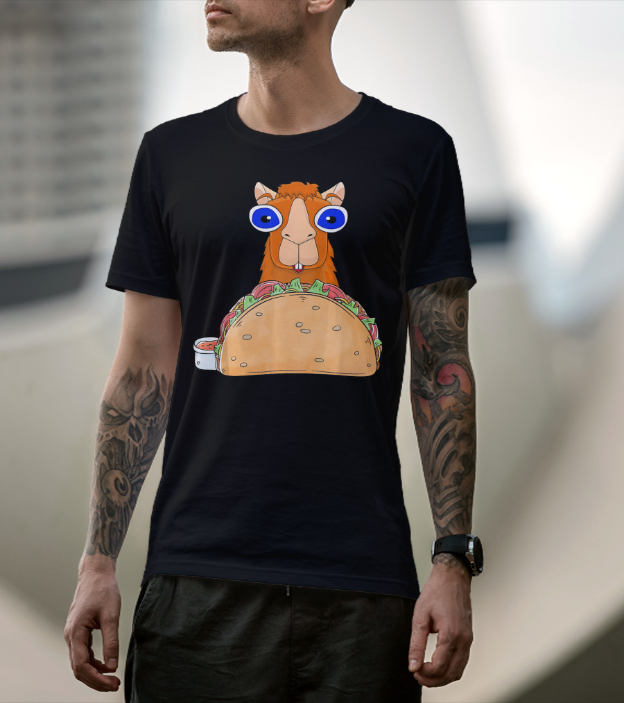 Llama Taco Lover Cinco De Mayo T-Shirt
