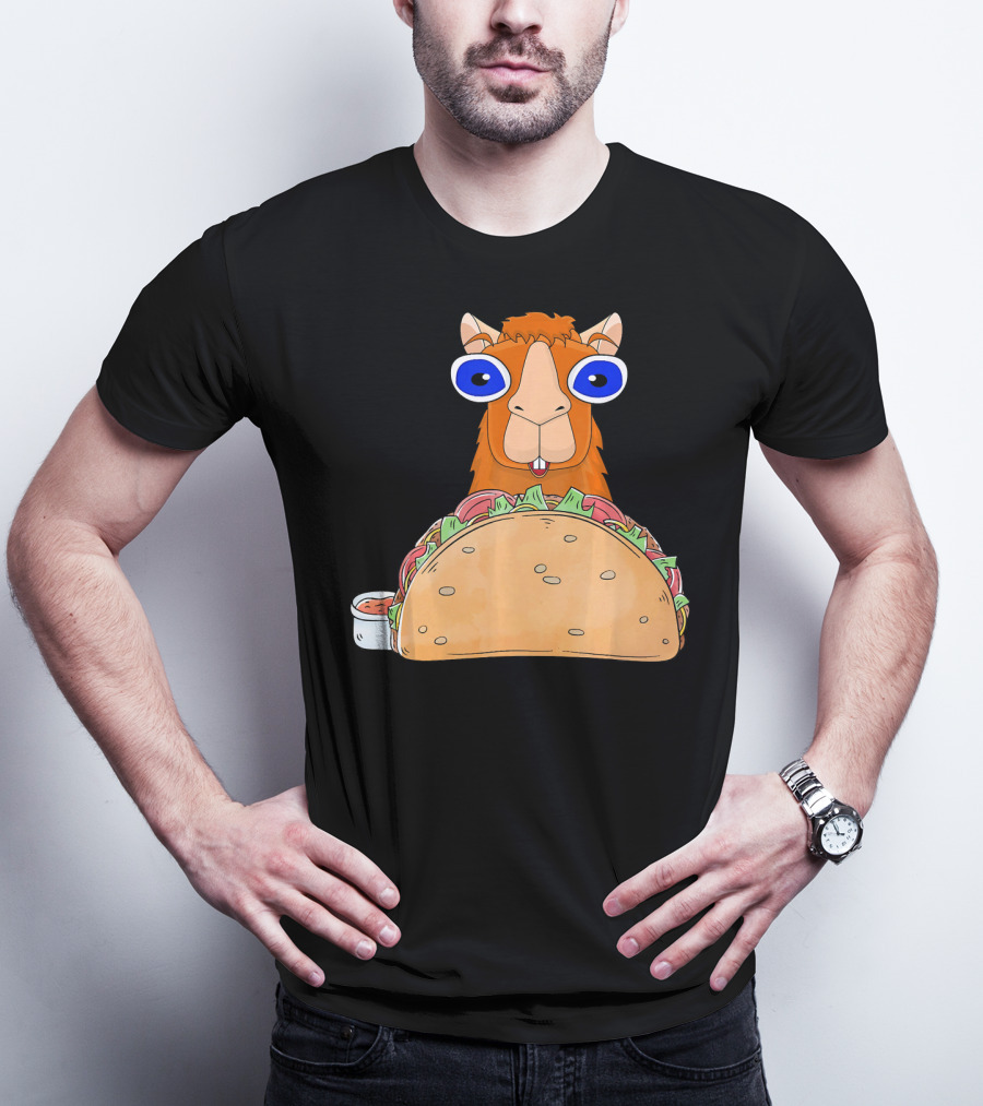 Llama Taco Lover Cinco De Mayo T-Shirt