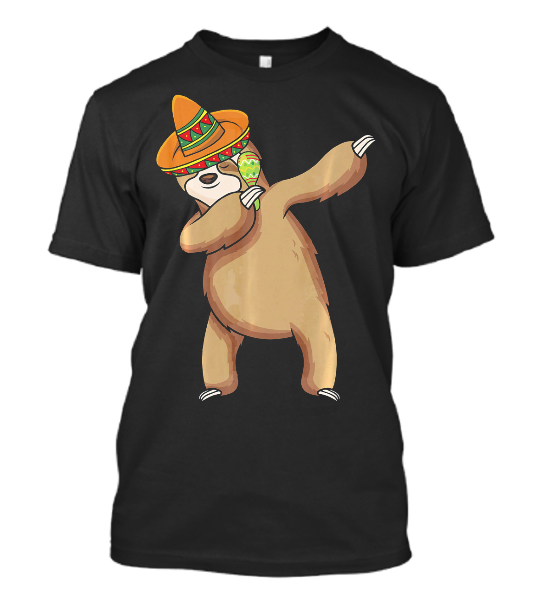 Dabbing Sloth Sombrero Cinco De Mayo Dance T-Shirt
