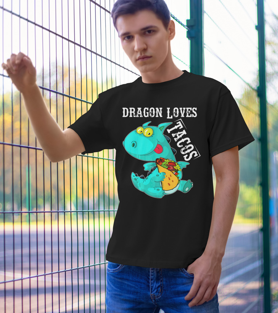 Dragon Loves Tacos Cinco De Mayo Taco T-Shirt