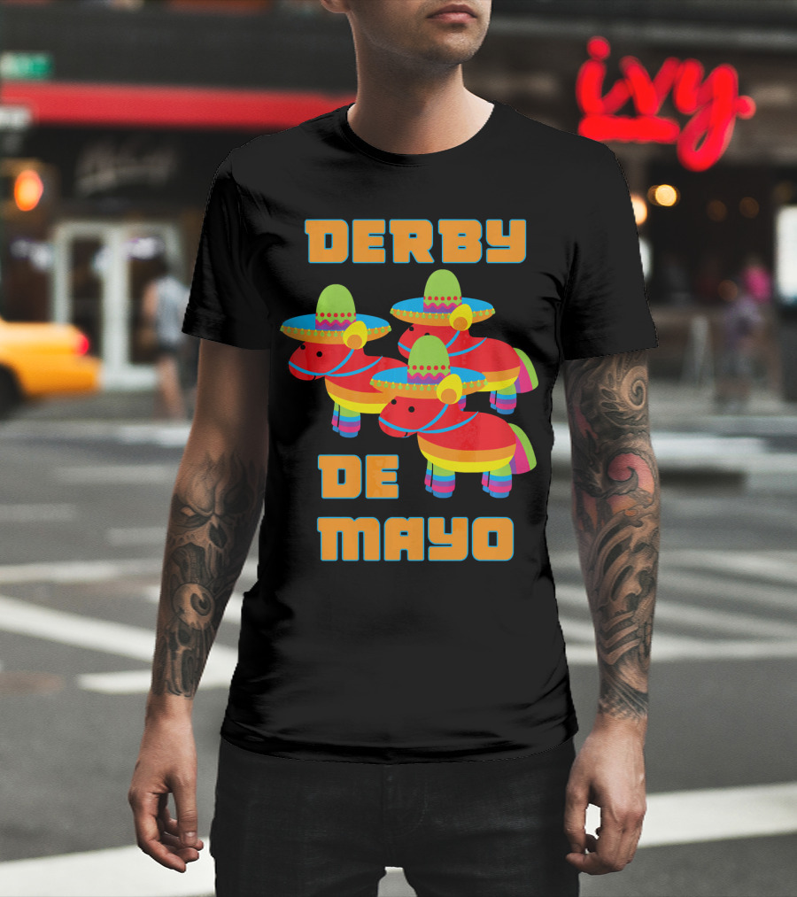 Derby De Mayo Sombrero Pinata Party T-Shirt