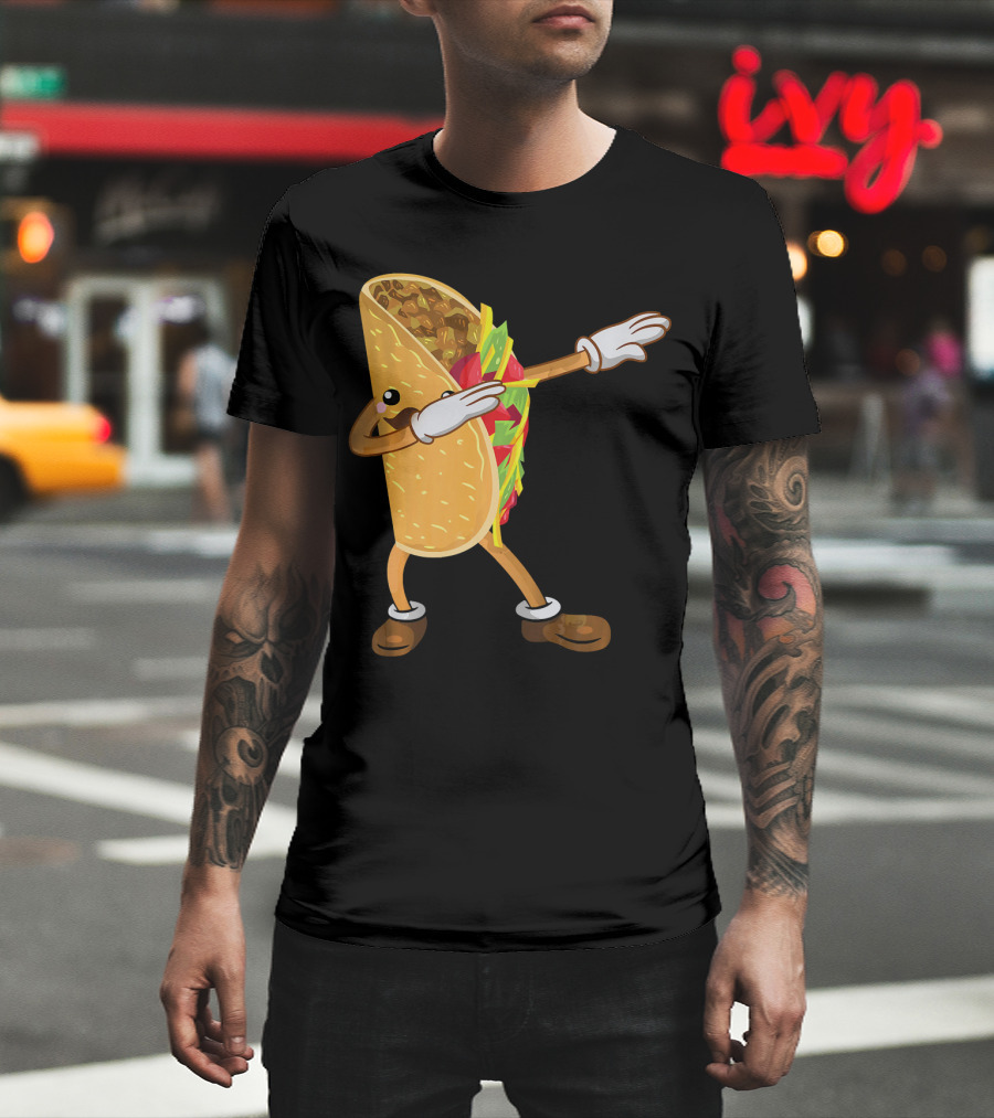 Dabbing Taco Dance Funny Cinco De Mayo T-Shirt