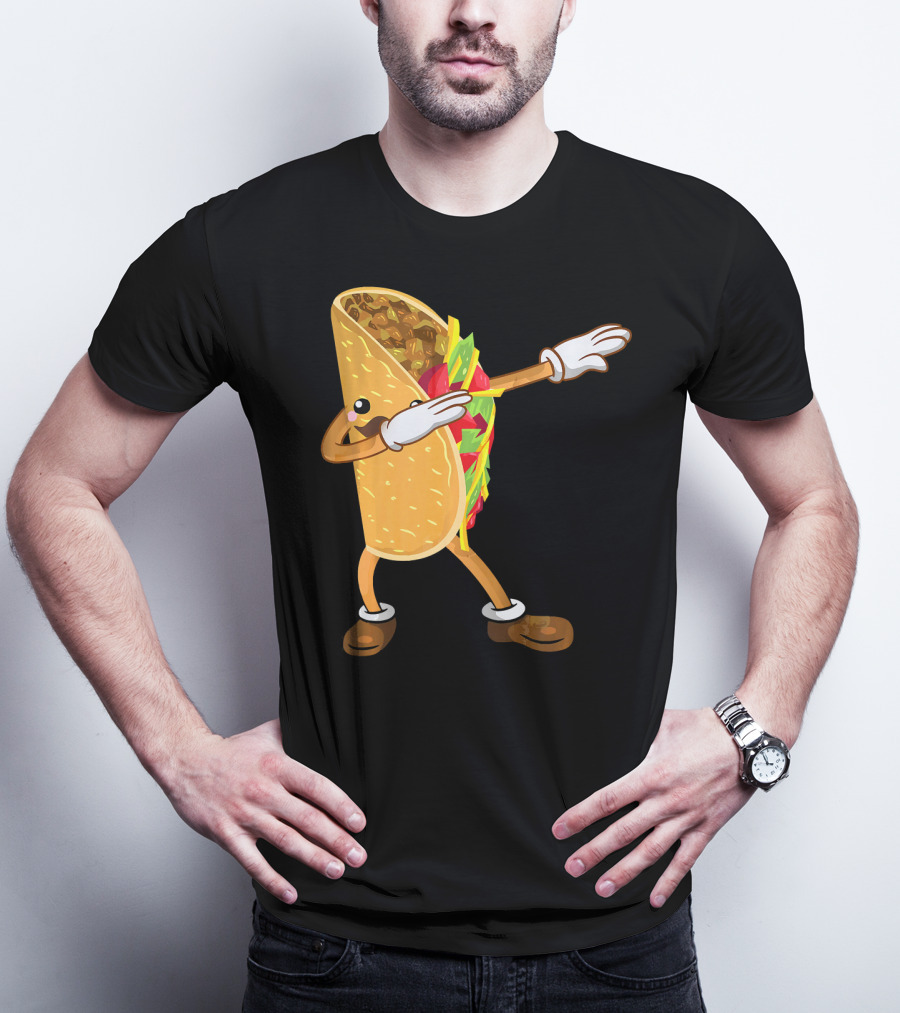 Dabbing Taco Dance Funny Cinco De Mayo T-Shirt