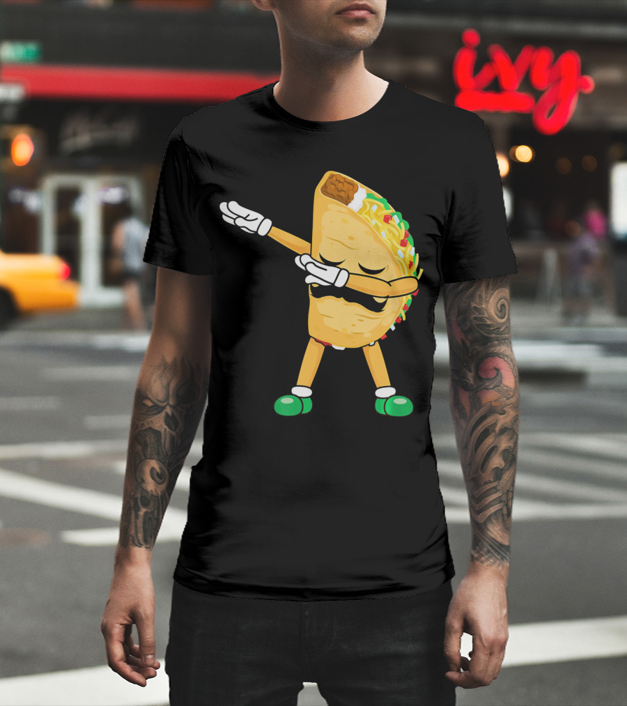 Dabbing Taco Mexican Cinco De Mayo Dab T-Shirt