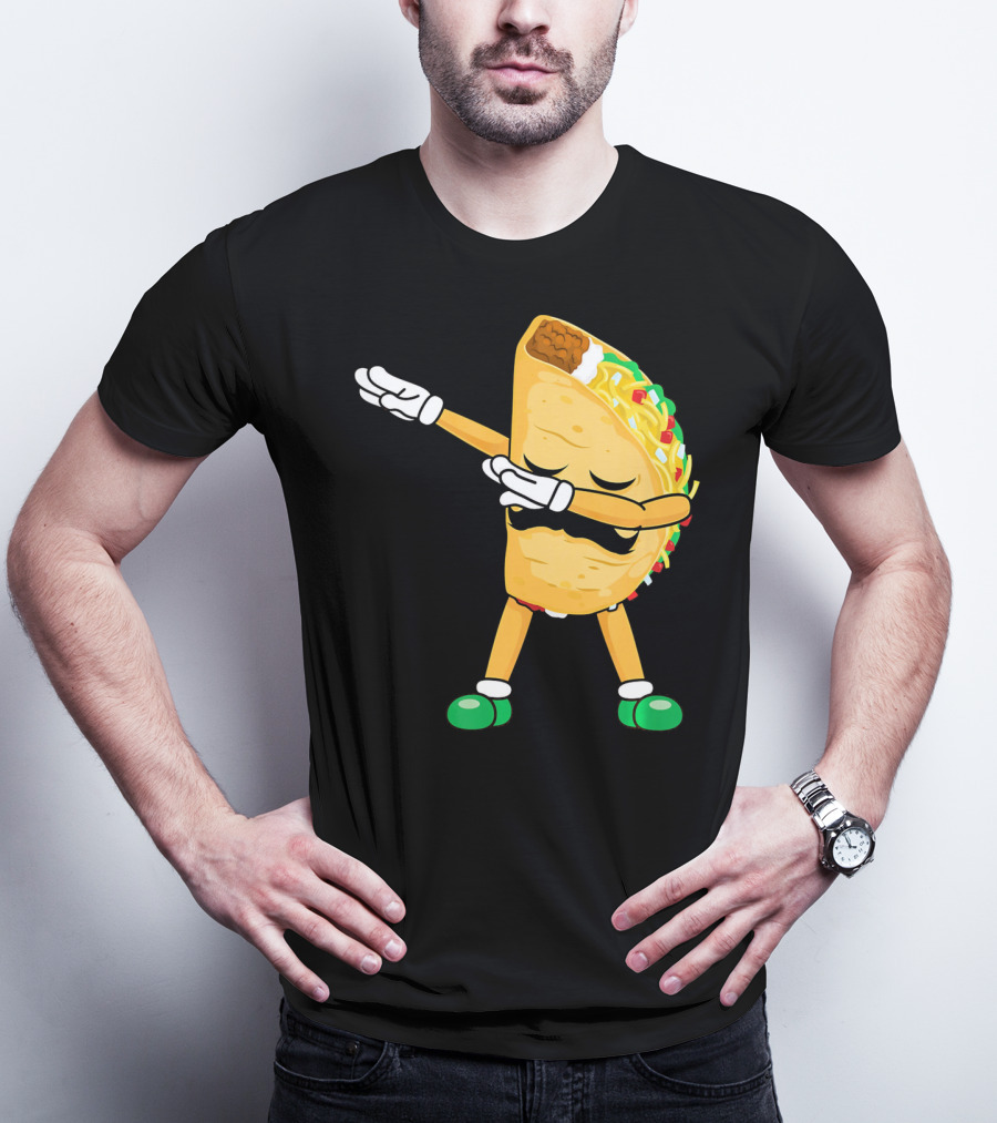 Dabbing Taco Mexican Cinco De Mayo Dab T-Shirt