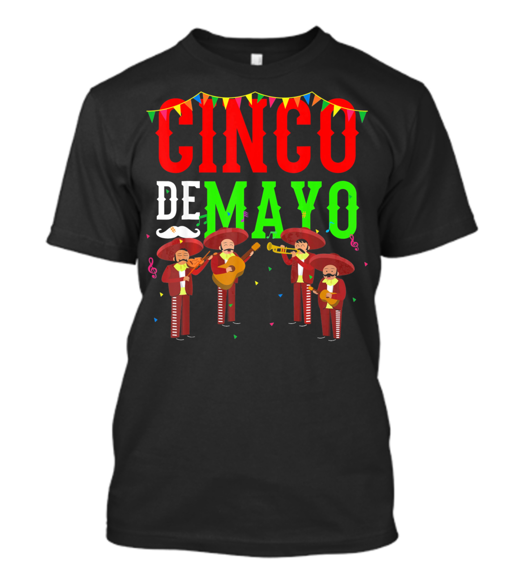 Cinco De Mayo Mariachi Men Mexico T-Shirt