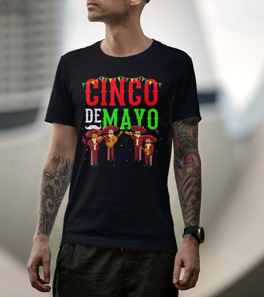 Cinco De Mayo Mariachi Men Mexico T-Shirt