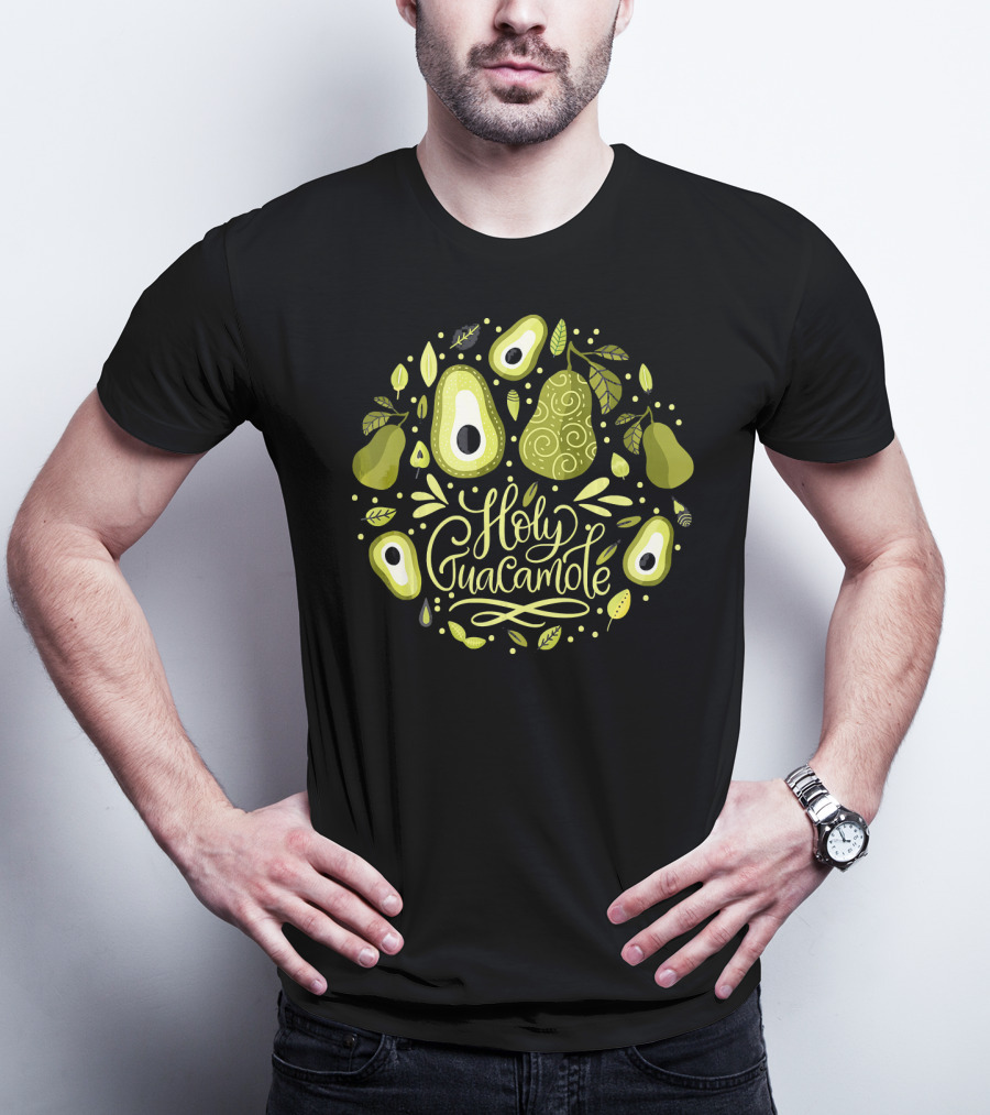 Holy Guacamole Avocado Lover Vegan Delight T-Shirt