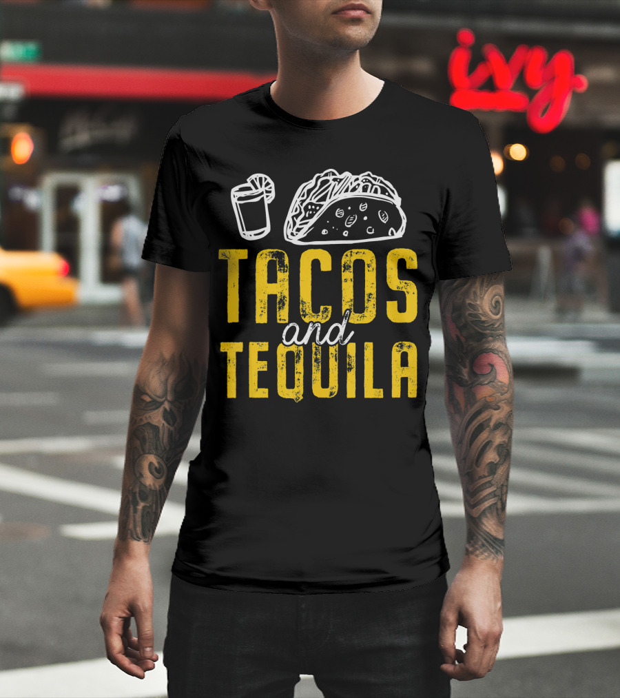 Tacos And Tequila Cinco De Mayo Taco Drink Fiesta T-Shirt
