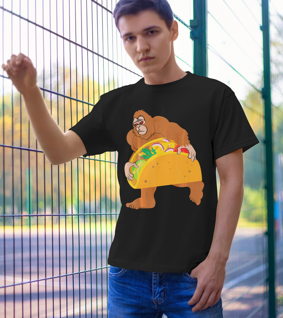 Bigfoot Taco Cinco De Mayo T-Shirt