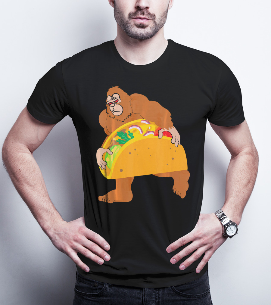 Bigfoot Taco Cinco De Mayo T-Shirt