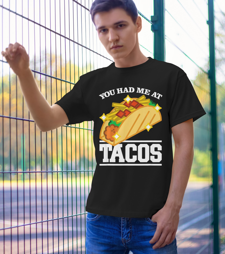 You Had Me At Tacos With Stars Cinco De Mayo T-Shirt