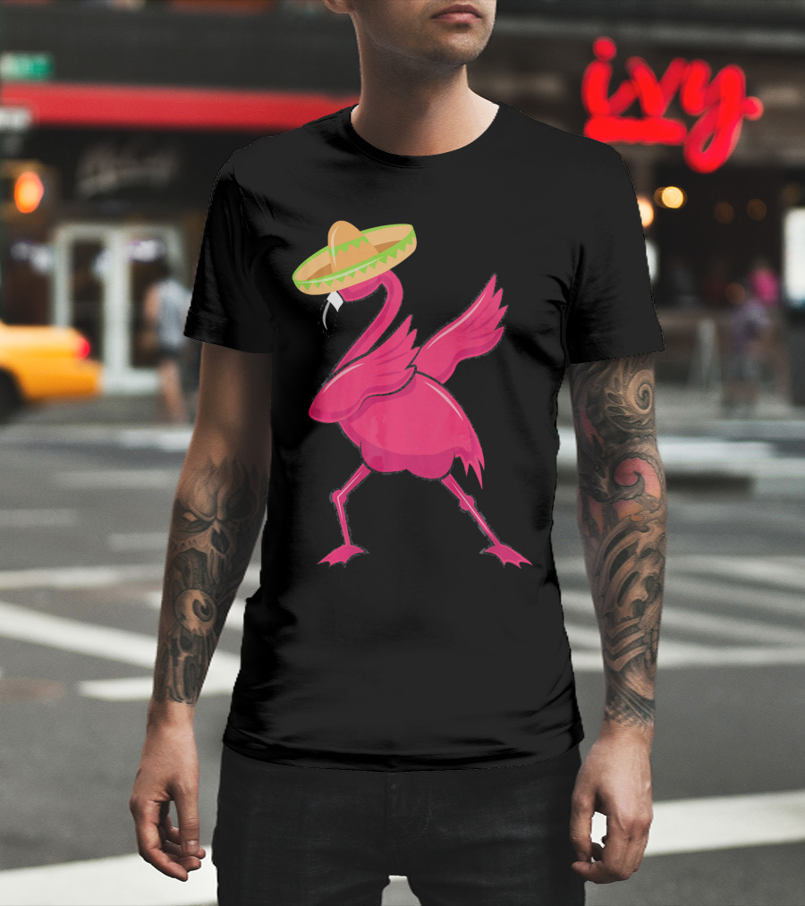 Flamingos De Mayo Cinco De Mayo Sombrero T-Shirt