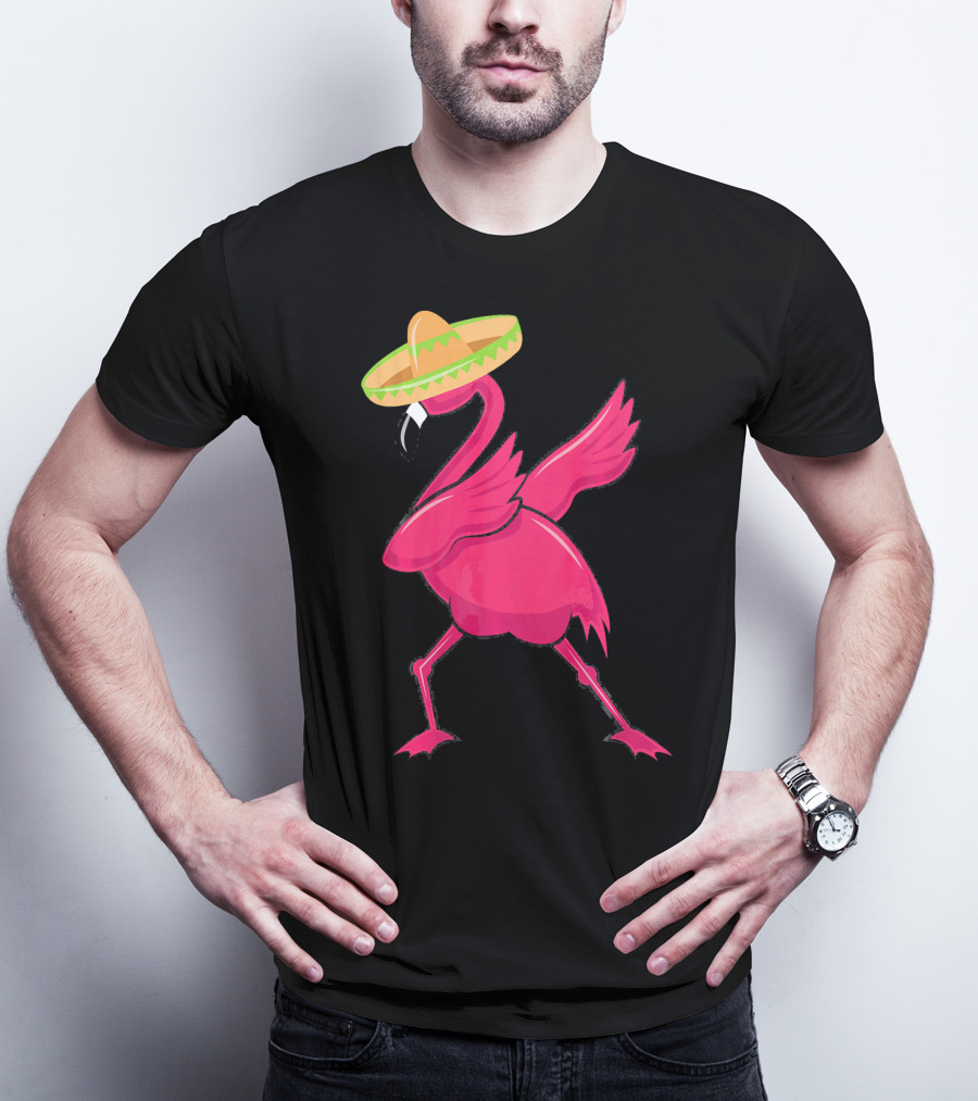 Flamingos De Mayo Cinco De Mayo Sombrero T-Shirt