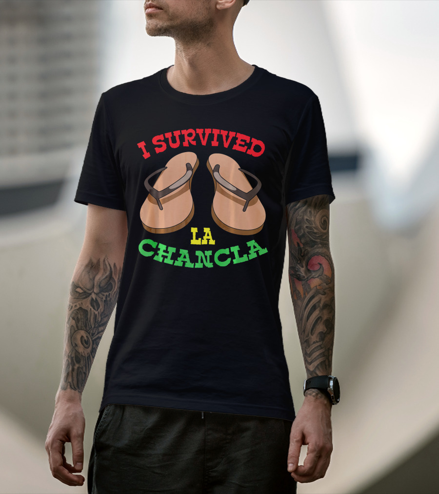 Funny Cinco De Mayo Mexican Saying I Survived La Chancla T-Shirt