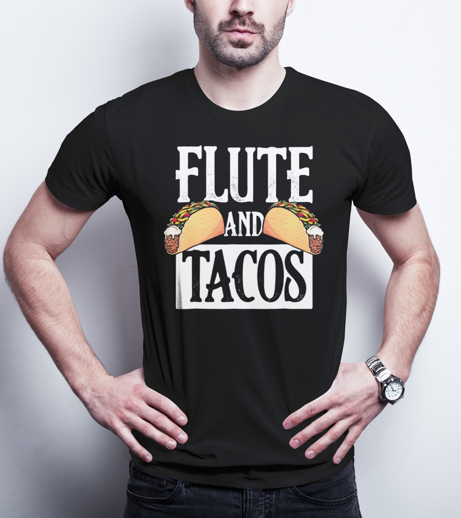 Flute And Tacos Cinco De Mayo T-Shirt