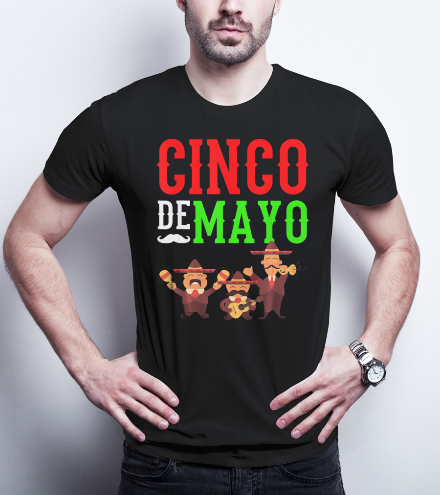 Cinco De Mayo Mariachi Musical Instruments T-Shirt