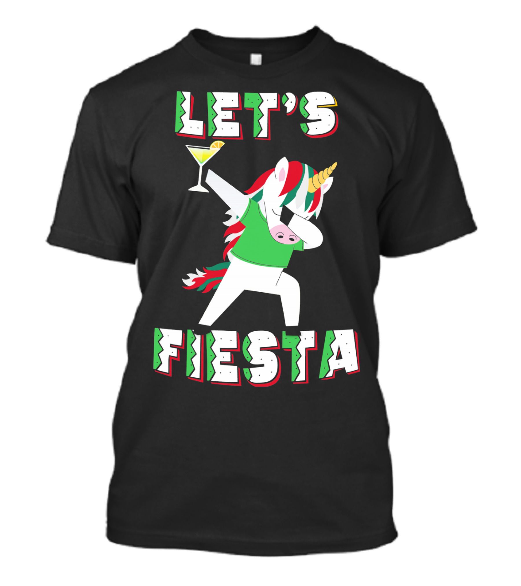 Cinco De Mayo Dabbing Unicorn Let's Fiesta T-Shirt