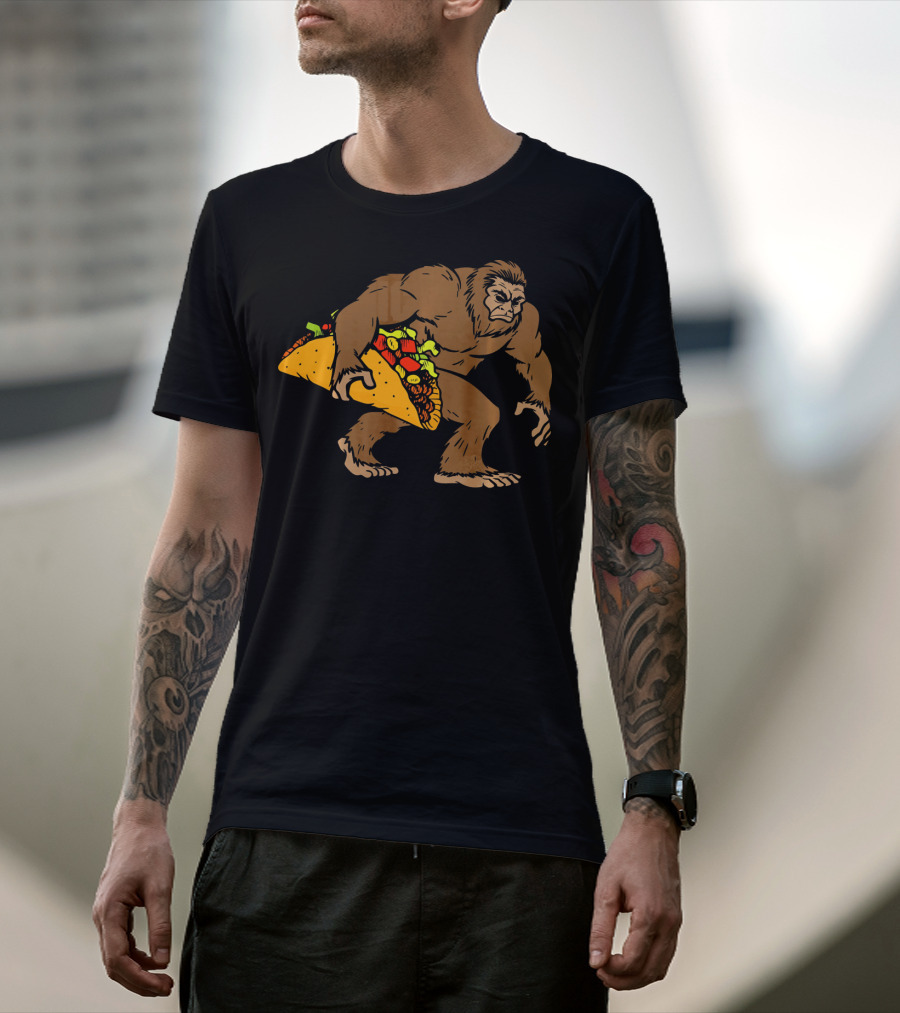 Bigfoot Taco Funny Sasquatch Cinco De Mayo Fiesta T-Shirt